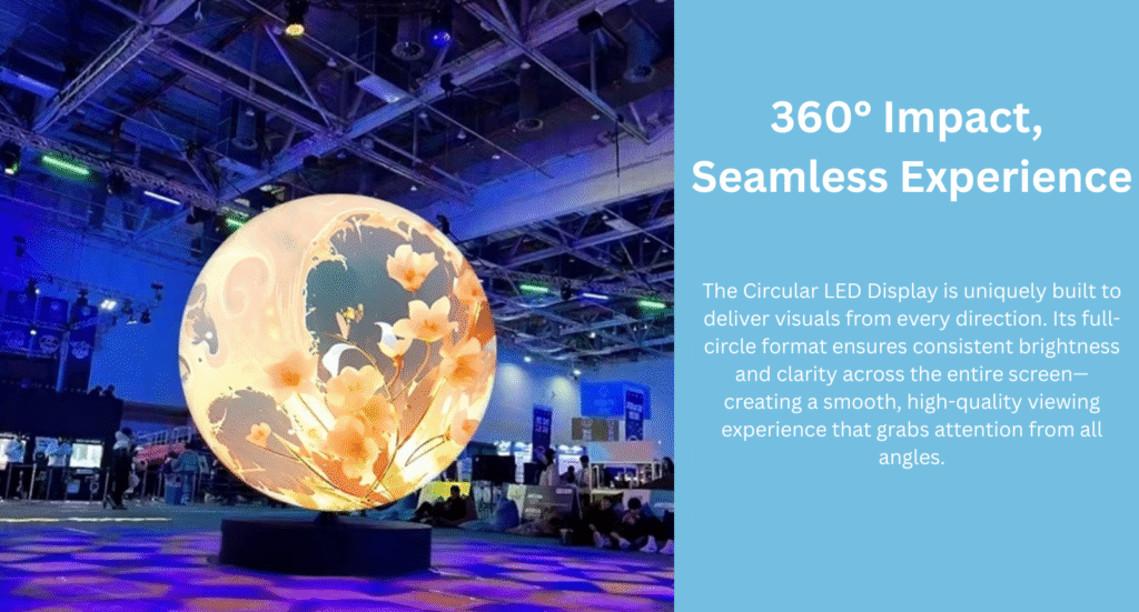 360° Borderless Circular LED Display – Fixed 360° LED Screen (Seamless ...